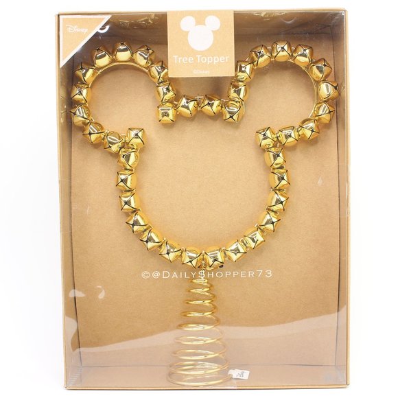 Disney | Holiday | Disney Mickey Gold Bell Tree Topper | Poshmark